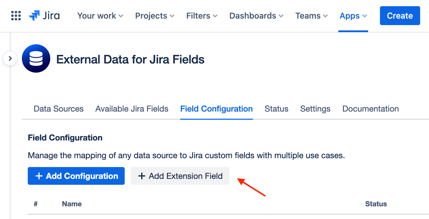 Extension Search Field